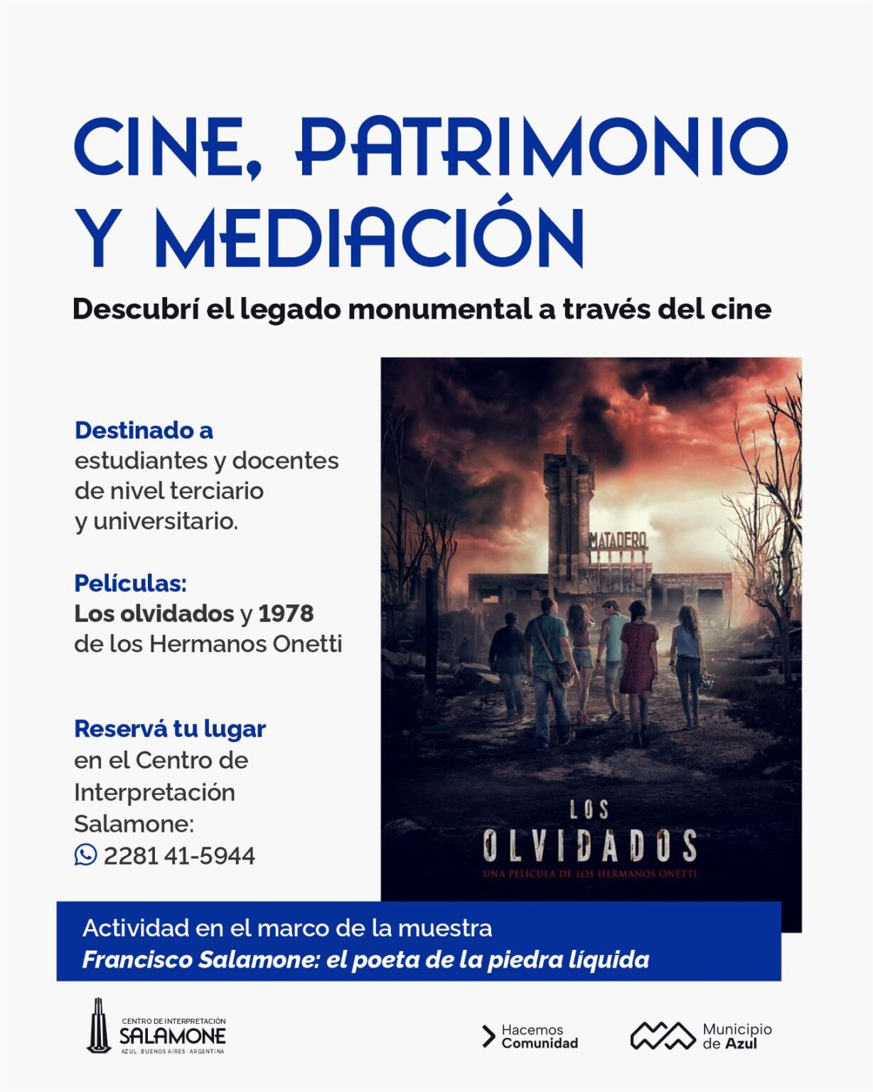 Cine, patrimonio y mediación: el universo de Salamone | Azul es Cultura